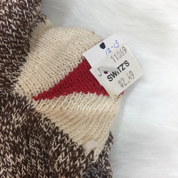 Vintage | Accessories | Vintage Red Heel Sock Monkey Rockford Socks ...